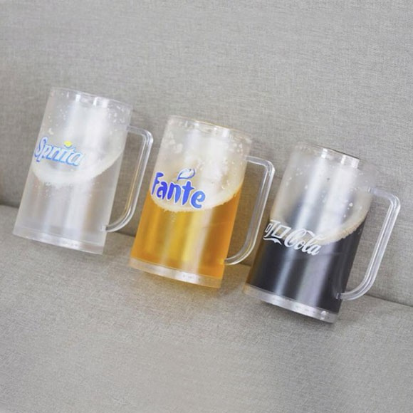 Plastic Double Walls Freezer Mug With Printing – ClickMore